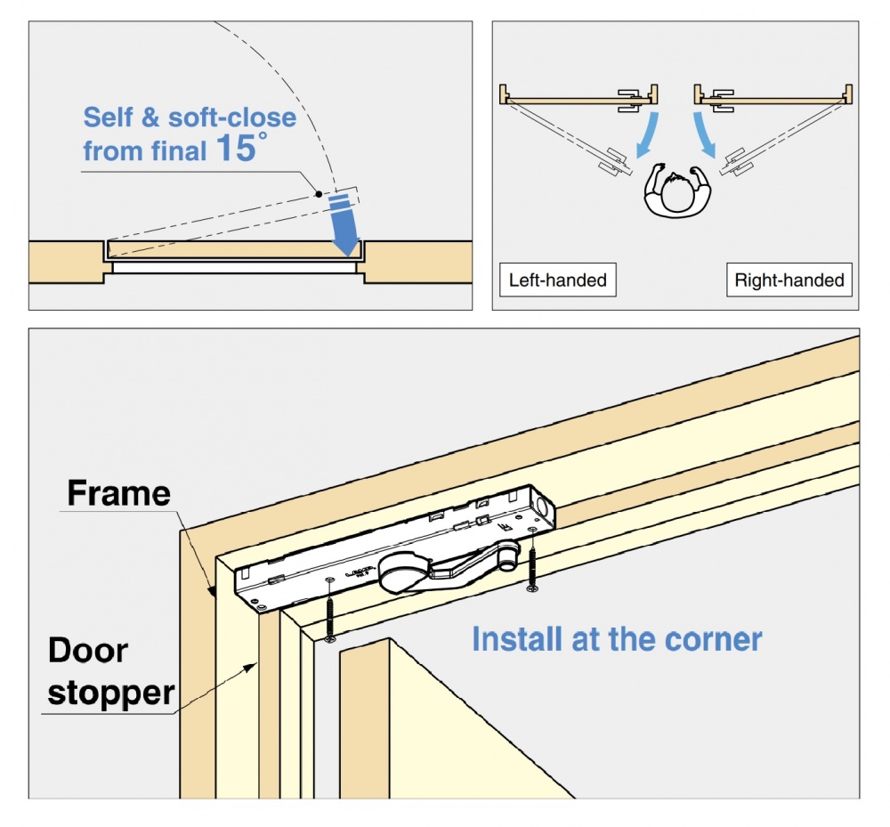 Door Damper for Surface Mounted LDD-S - solmer.co.uk